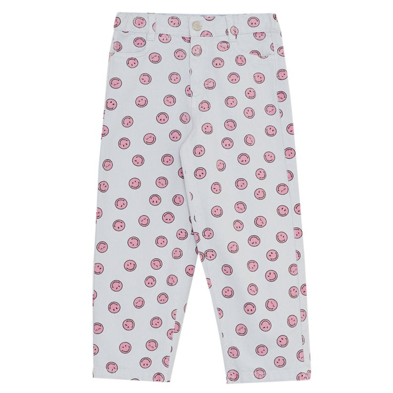 Kid-Boy-Smiley Pant - Pink-AW25KPA17C59-Smiley Print-|-The New Society ...